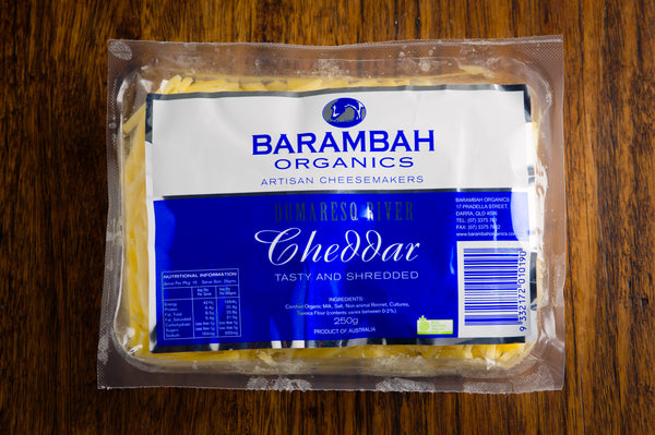 Barambah Organics Shredded Cheese 250g – Rendina's Butchery